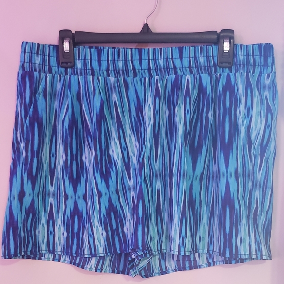 a.n.a | Shorts | Ana Shorts Size Large Different Shades Of Blue | Poshmark